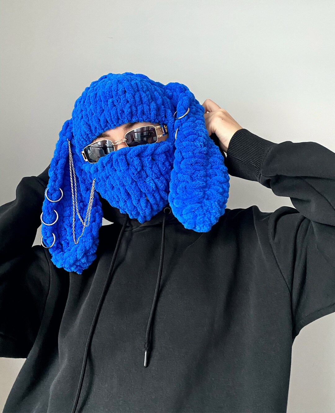 Knit Balaclava, Balaclava With Ears, Balaclava Mask, Knit Bunny ...