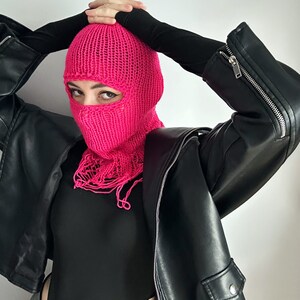 Knit Balaclava, Light and Snappy Hat, Beanie, Handmade Distressed ...