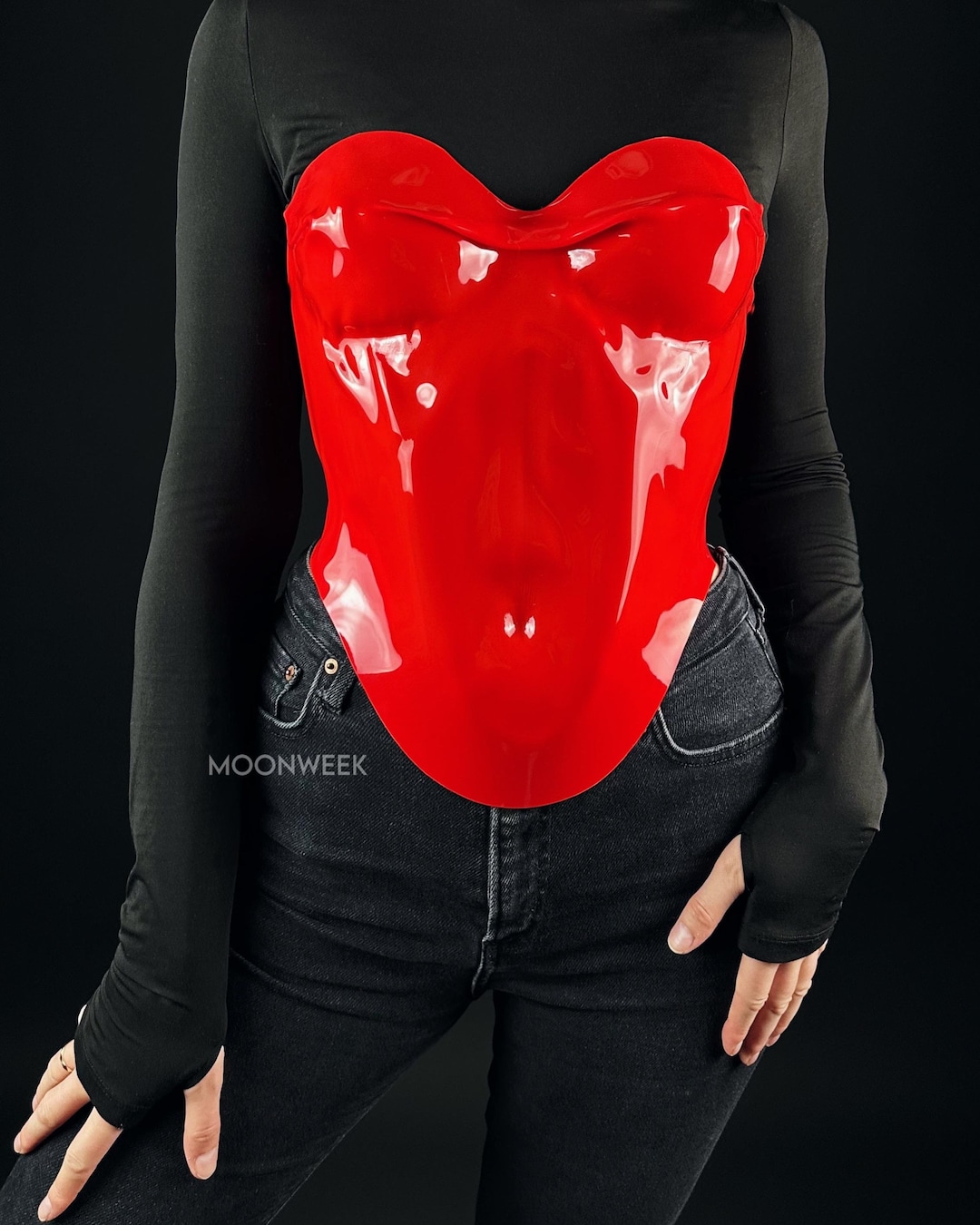 Red Armour Corset, White Corset Top, Armor Burning Man, Bustier Top ...