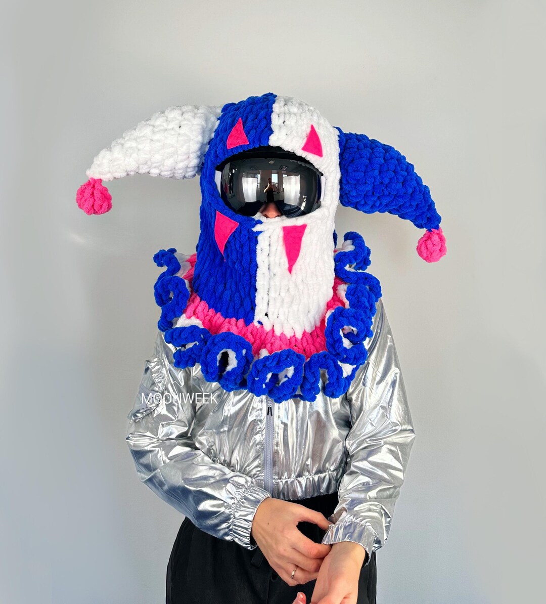 Clown Themed Over-helmet Winter Balaclava , Clown Ski Mask , Clown ...