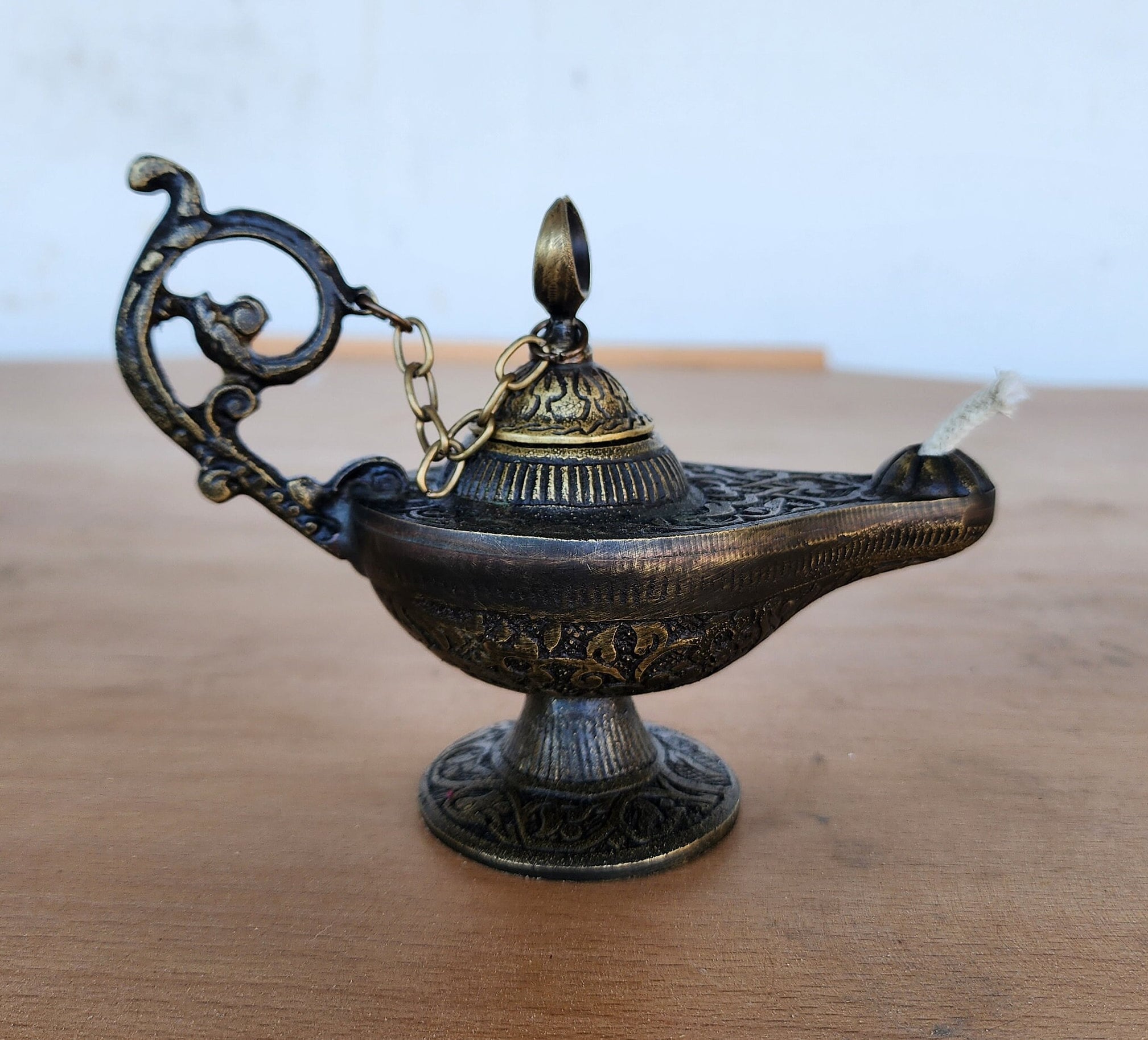 Aladdin Antique Lamp, Brass, Genie Lamp, Vintage Oil Lamp, Oriental ...
