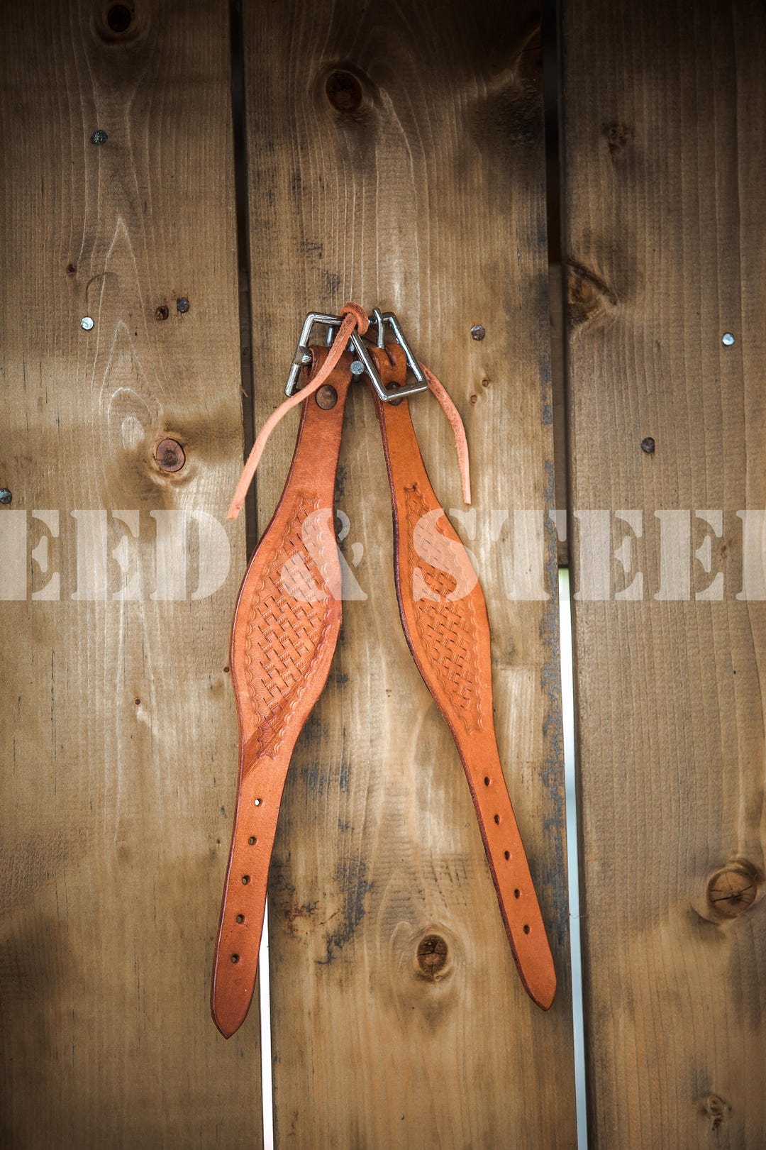 Heavy Duty Tooled Leather Stirrup Leather Hobble Straps. - Etsy