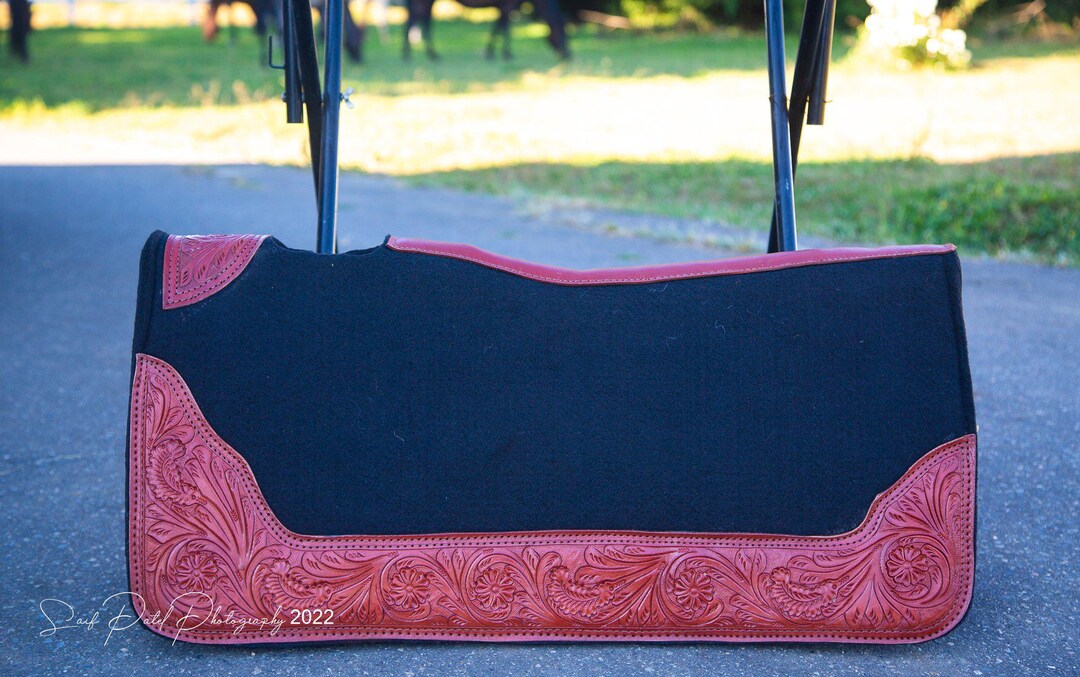 Western Contoured Ranch Saddle Pad - Etsy