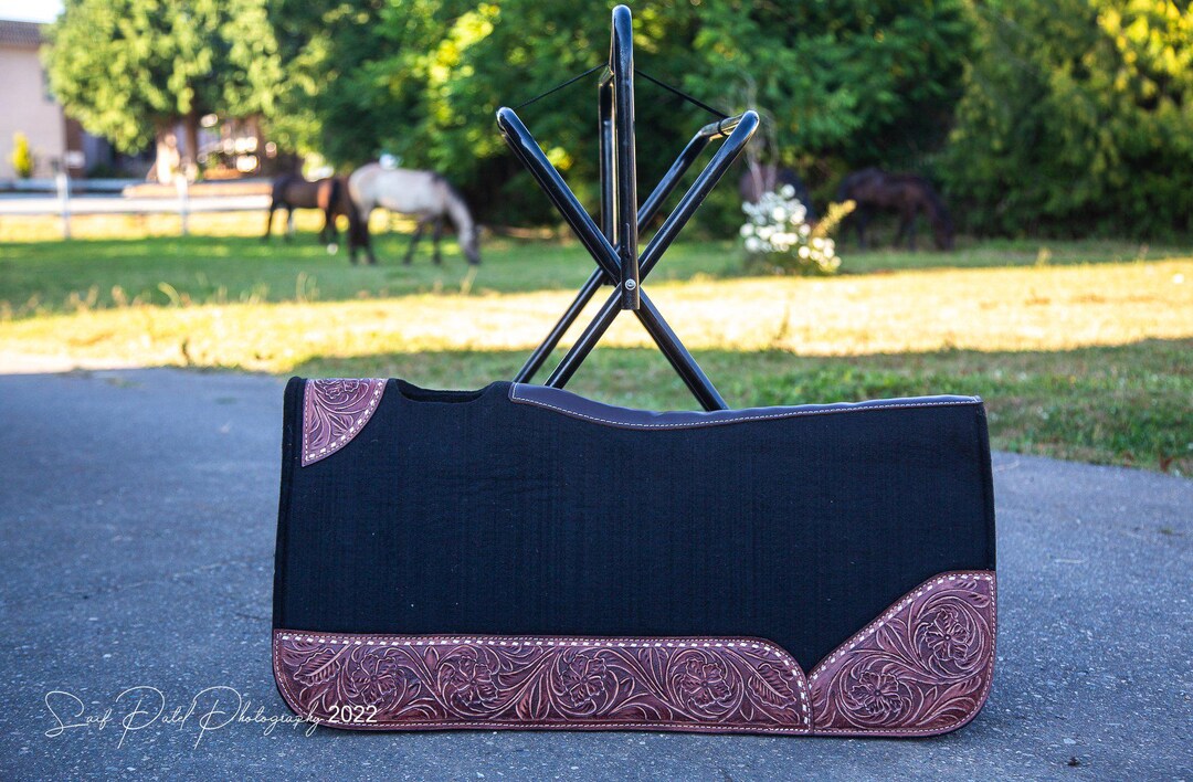 Western Contoured Ranch Saddle Pad - Etsy