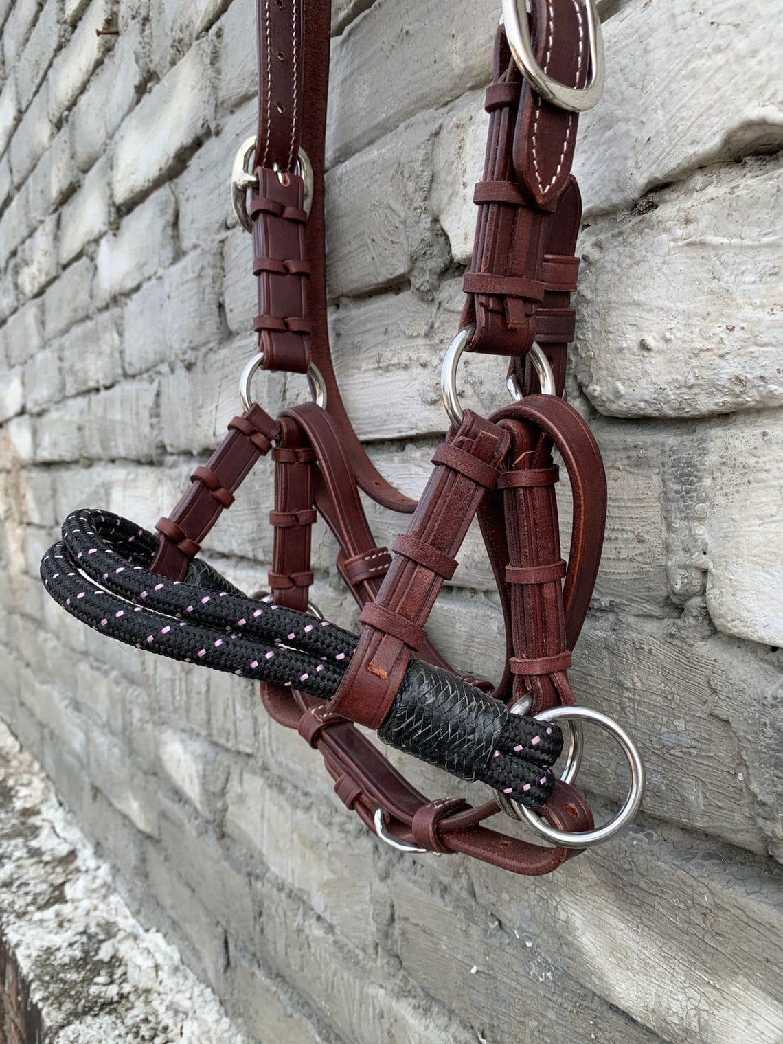 Western Leather Sidepull Bridle - Etsy