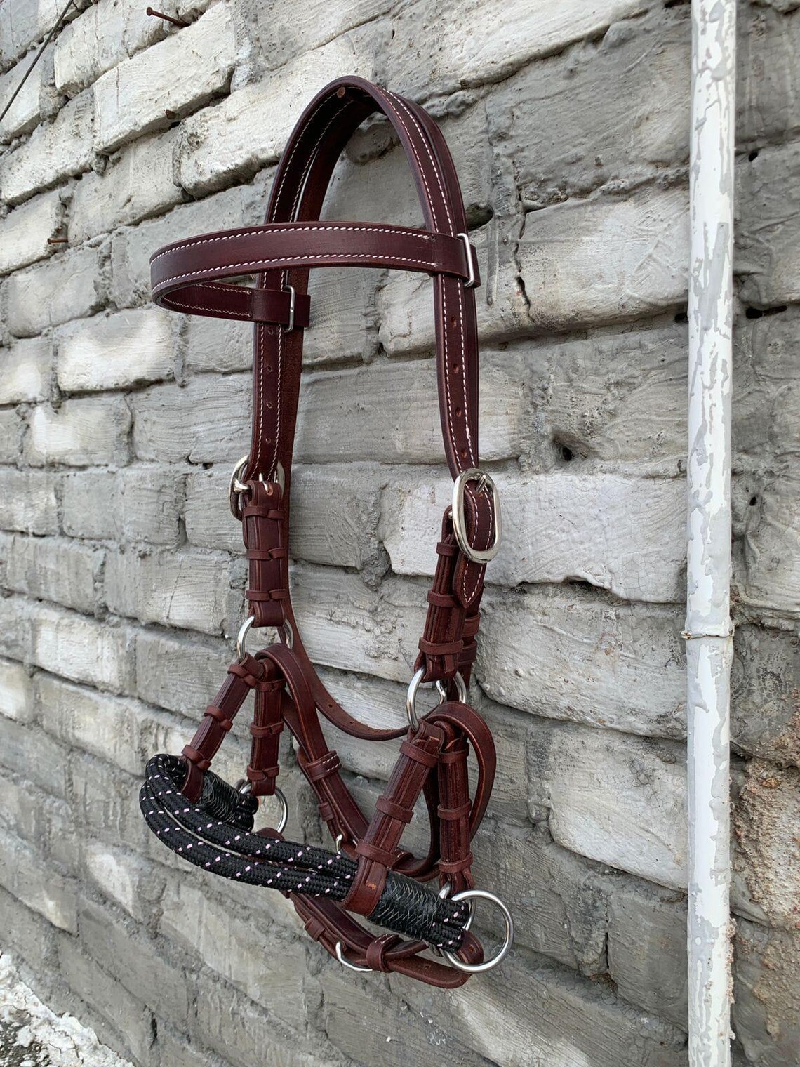 Western Leather Sidepull Bridle - Etsy