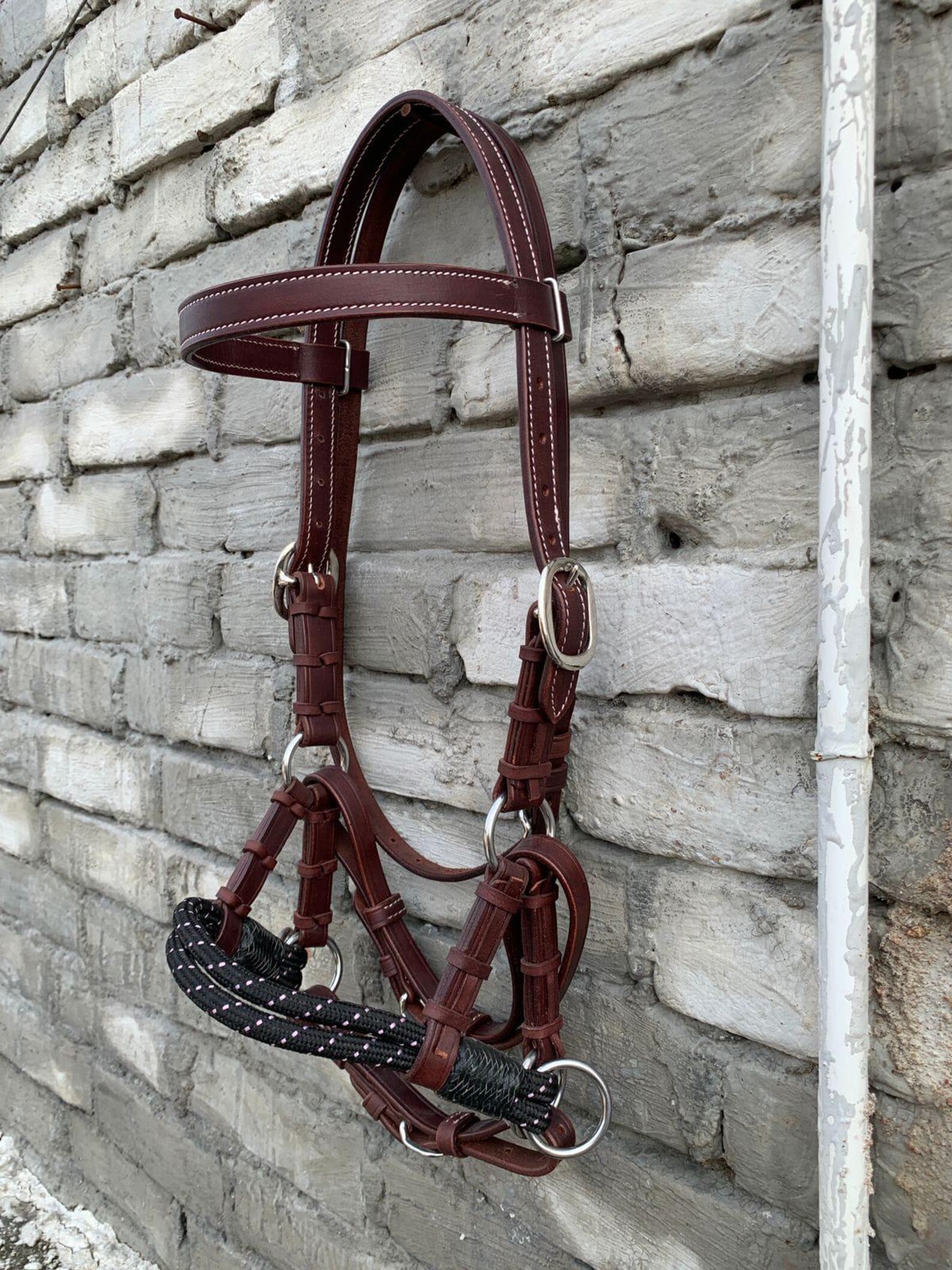 Western Leather Sidepull Bridle - Etsy
