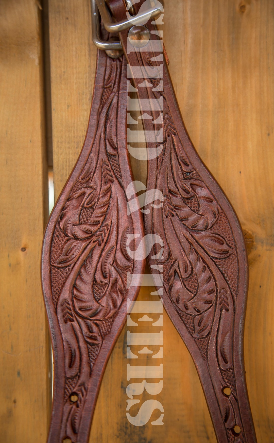 Heavy Duty Tooled Leather Stirrup Leather Hobble Straps. - Etsy