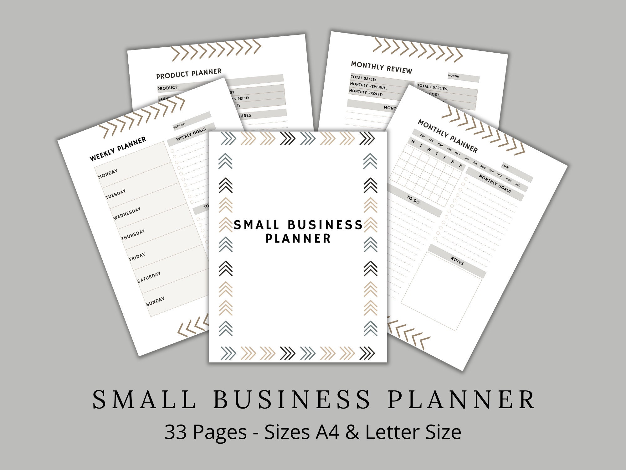 Small Business Planner Printable Small Business Tracker PDF A4 Size ...