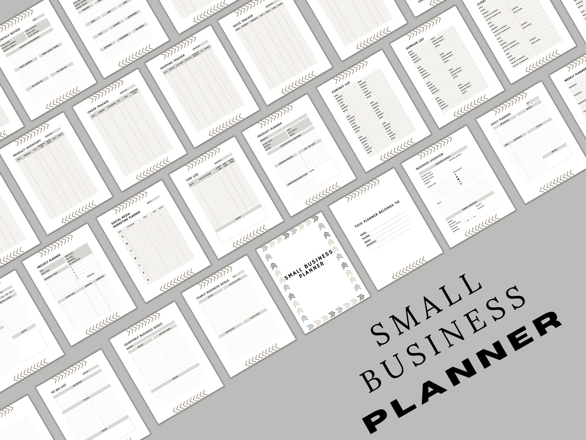 Small Business Planner Printable Small Business Tracker PDF A4 Size ...