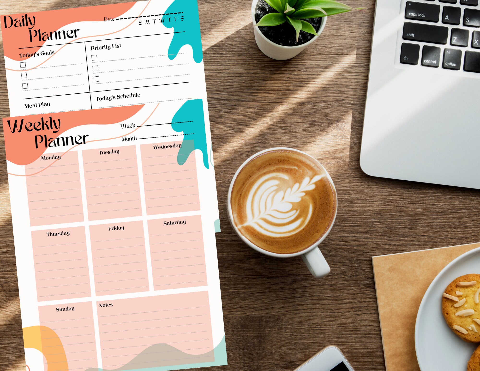 Weekly Planner Printable Daily Planner Paint Theme Planner PDF Download ...