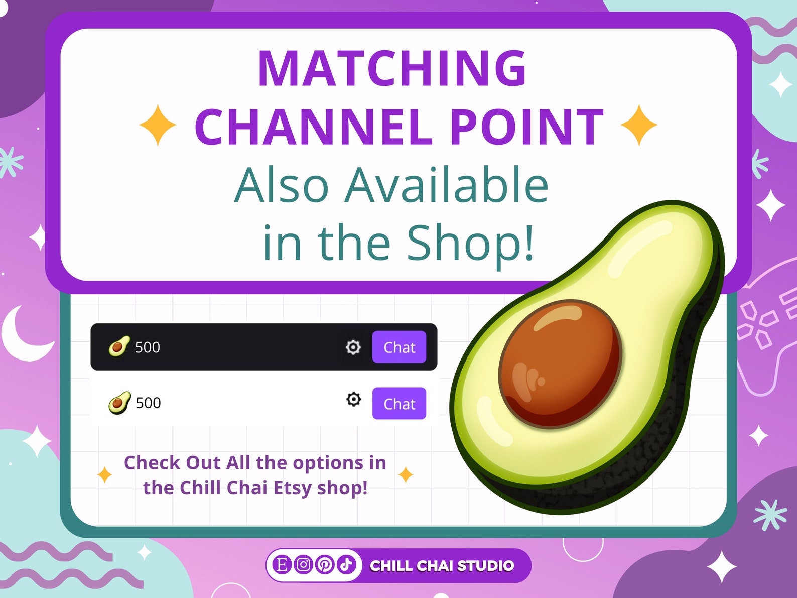 AVOCADO TOAST Sub Badges Pack for Twitch and Youtube Streamers Instant ...