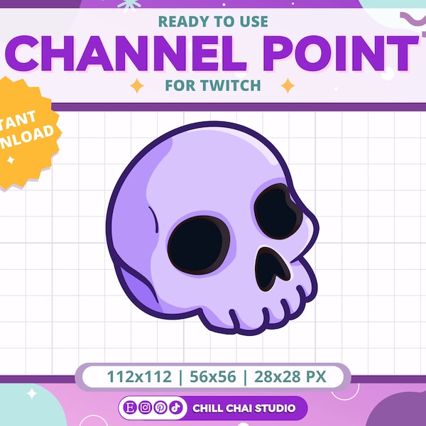 Twitch Channel Points Skull - Etsy