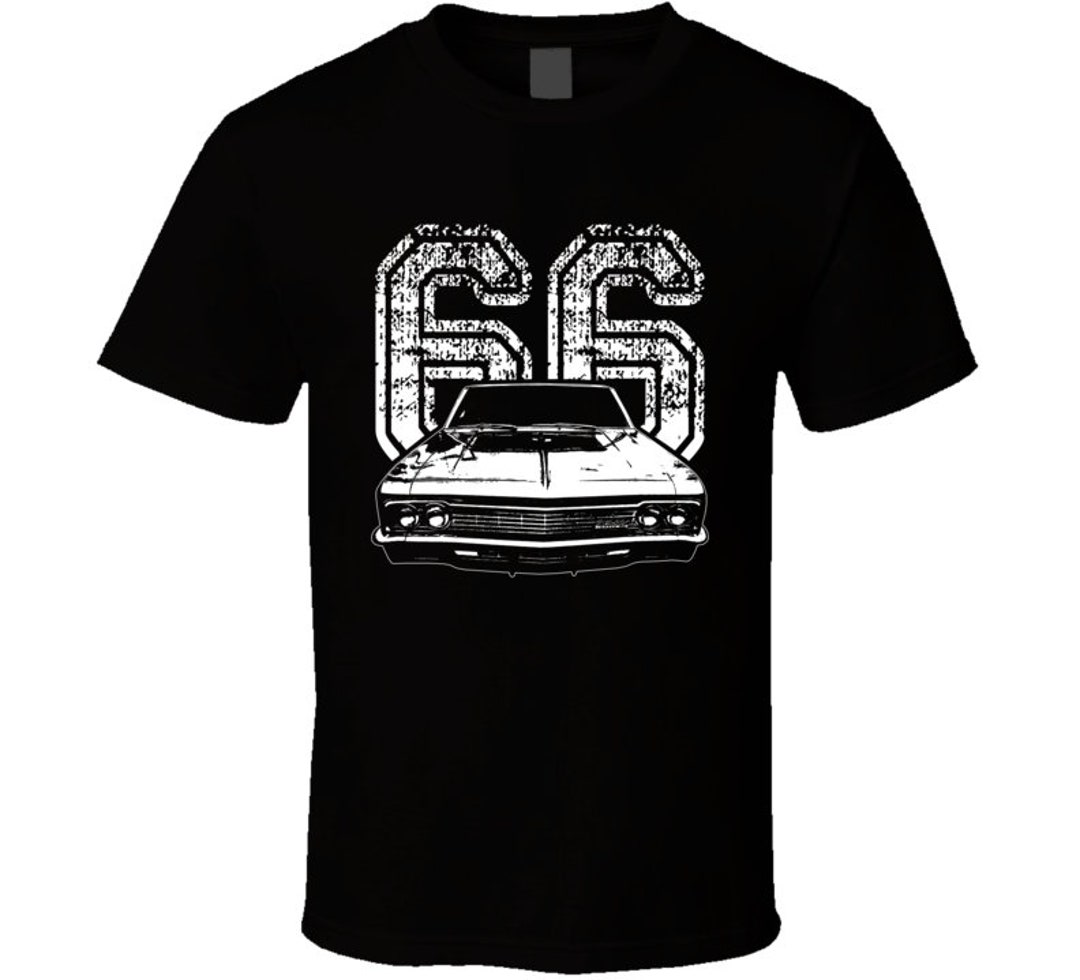1966 Impala Ss Front End Silhouette Muscle Car Enthusiast Cool T Shirt ...