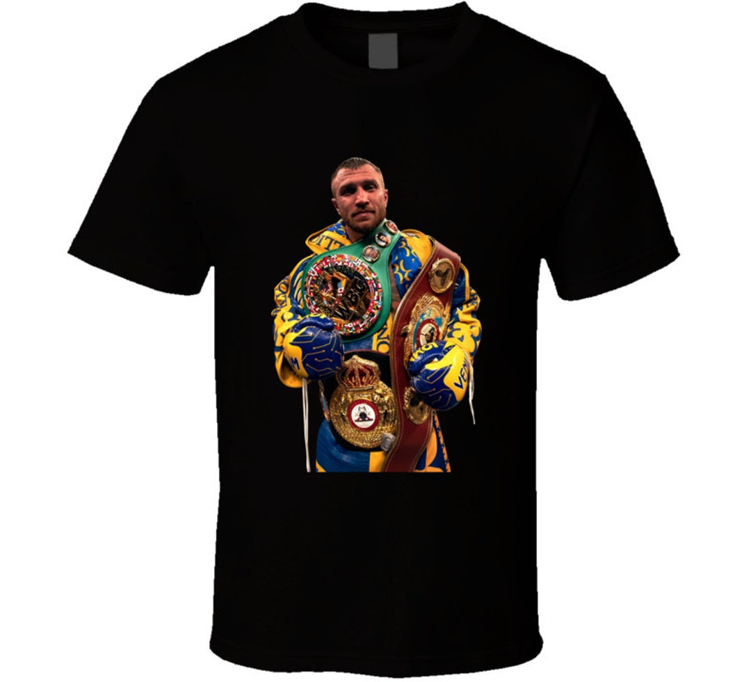 Vasyl Lomachenko Holding Belts Boxing Fan T Shirt - Etsy