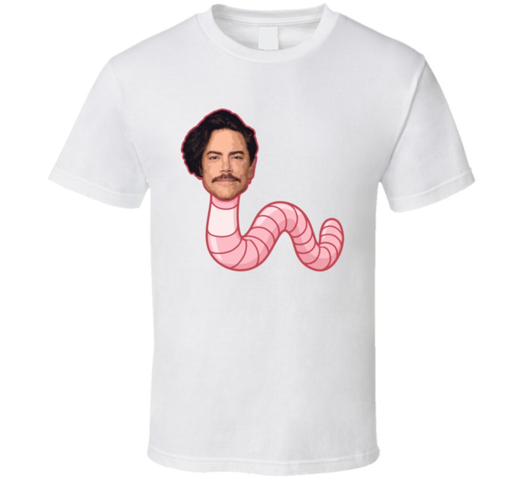 Tom Sandoval Worm With A Moustache Funny Vanderpump Rules T Shirt - Etsy