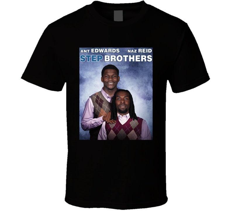 Ant Edwards Naz Reid Step Brothers Parody Basketball Fan T Shirt - Etsy