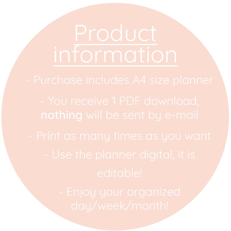 Monthly Goals List, Goals, Minimal, Printable Planner, Instant Download ...