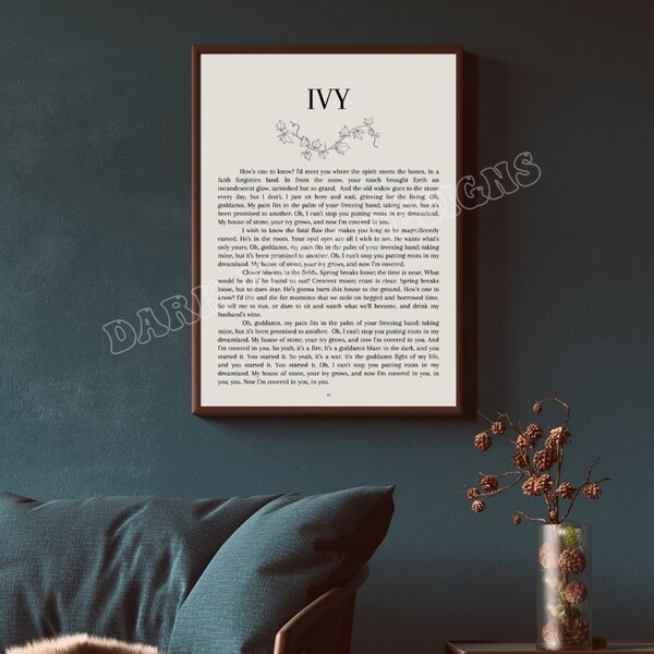 Lyric Typography - Etsy