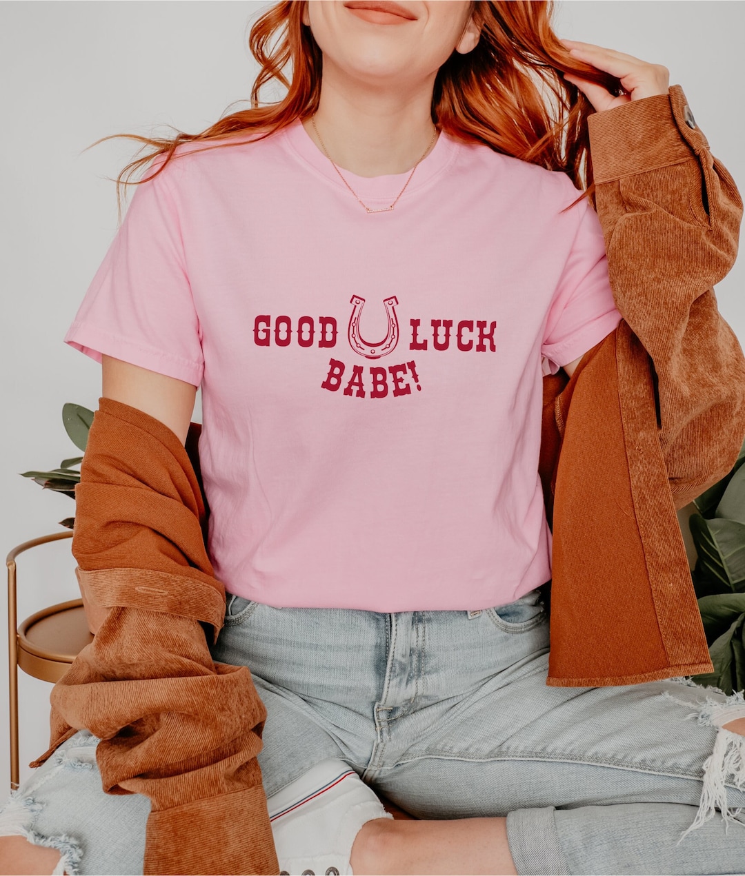 Good Luck, Babe Horseshoe T Shirt Chappell Roan Merch Oversized T Shirt ...