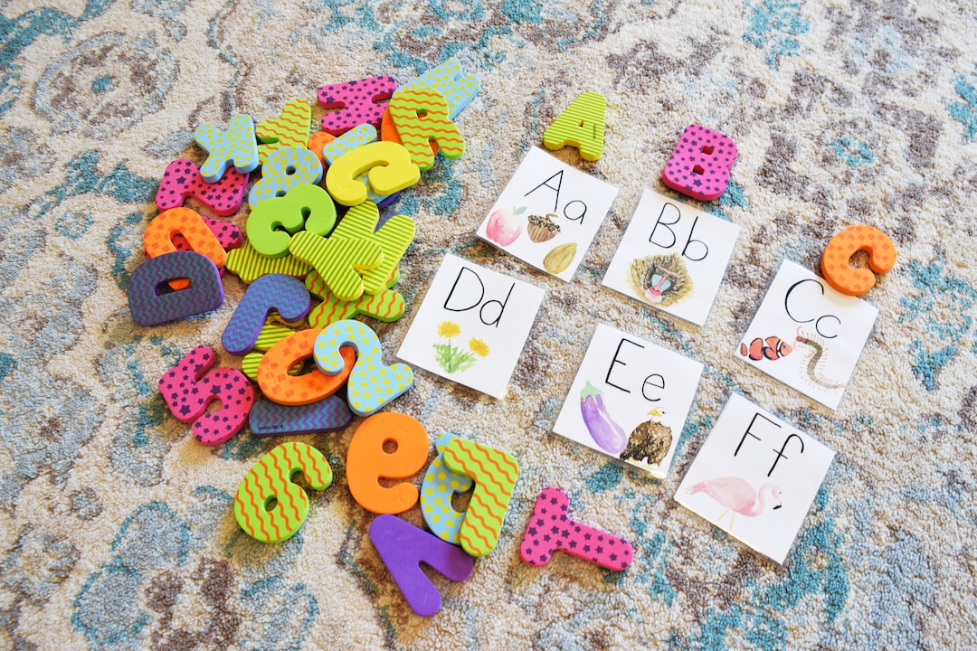 26 Watercolor Alphabet Phonics Phonograms Cards Instant Digital ...