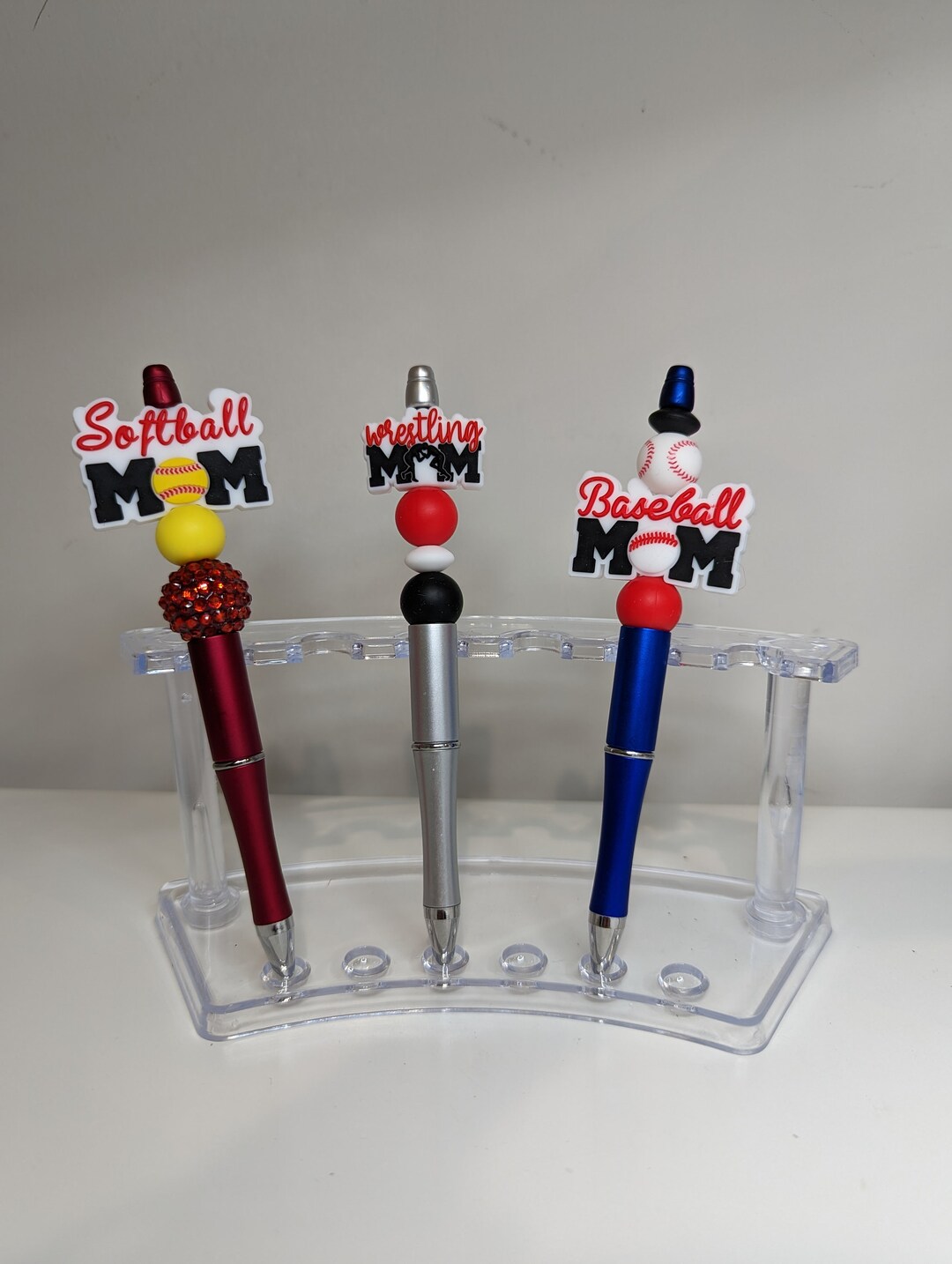 Beaded Pens, Pens, Softball Mom, Wrestling Mom, Baseball Mom - Etsy