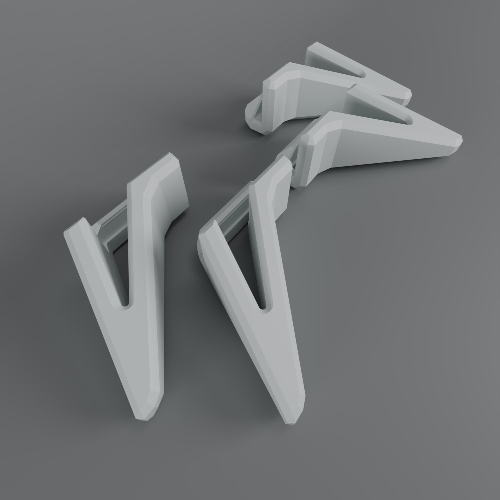 3d-printed Monitor Riser Legs | Minimalist Desk Shelf Stand - Etsy