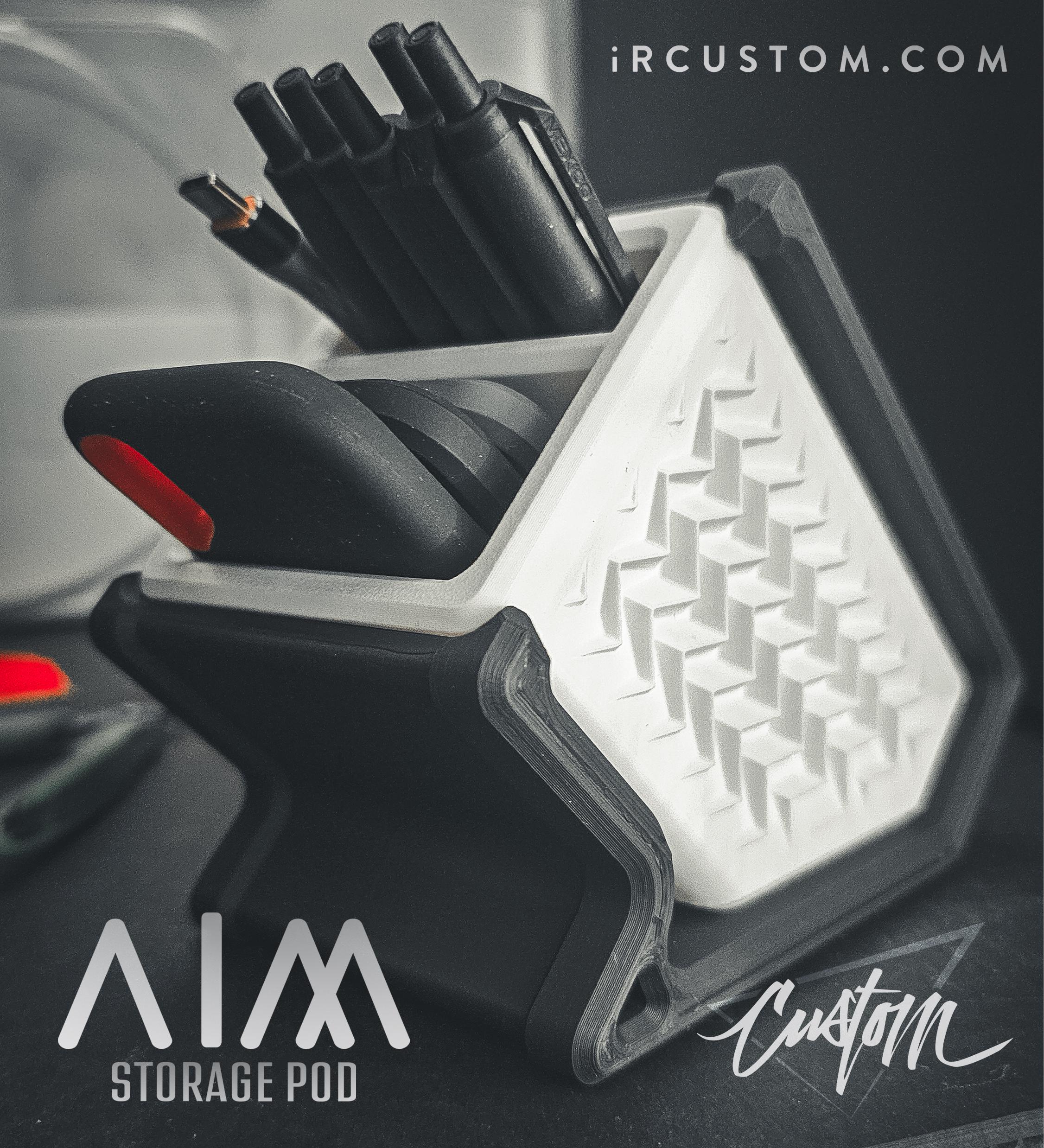 Small Modern Desk Organizer | AIM Storage Pod | Geometric Design | 3D Printed - Sandisk Extreme ...