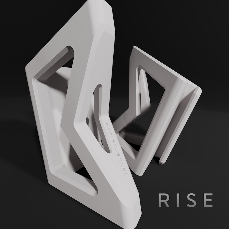 RISE Monitor Stand – Complete Set With 3d-printed Legs + Hardwood or ...