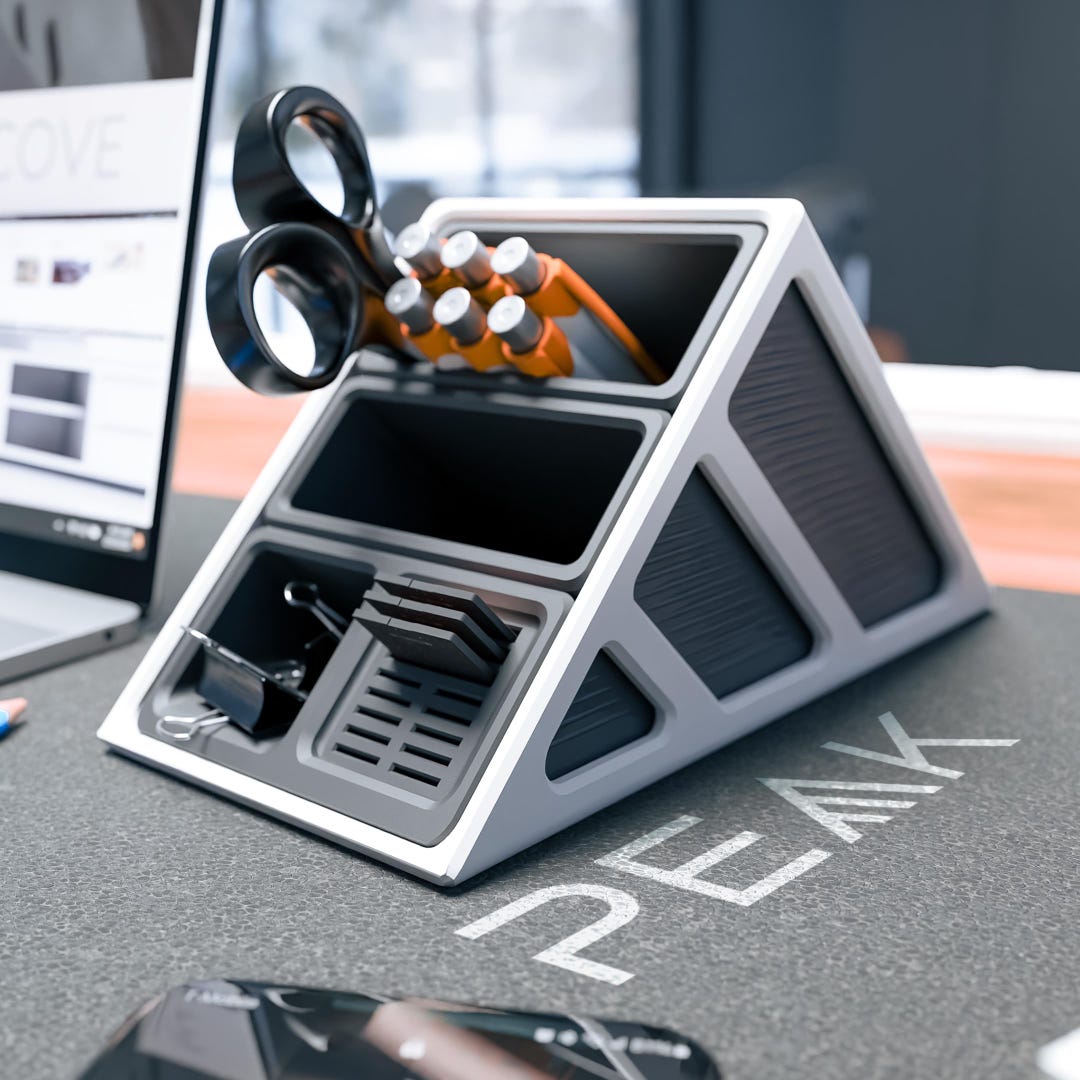 PEAK: 3D Printed Desk Organizer - Modern & Minimalist - Etsy