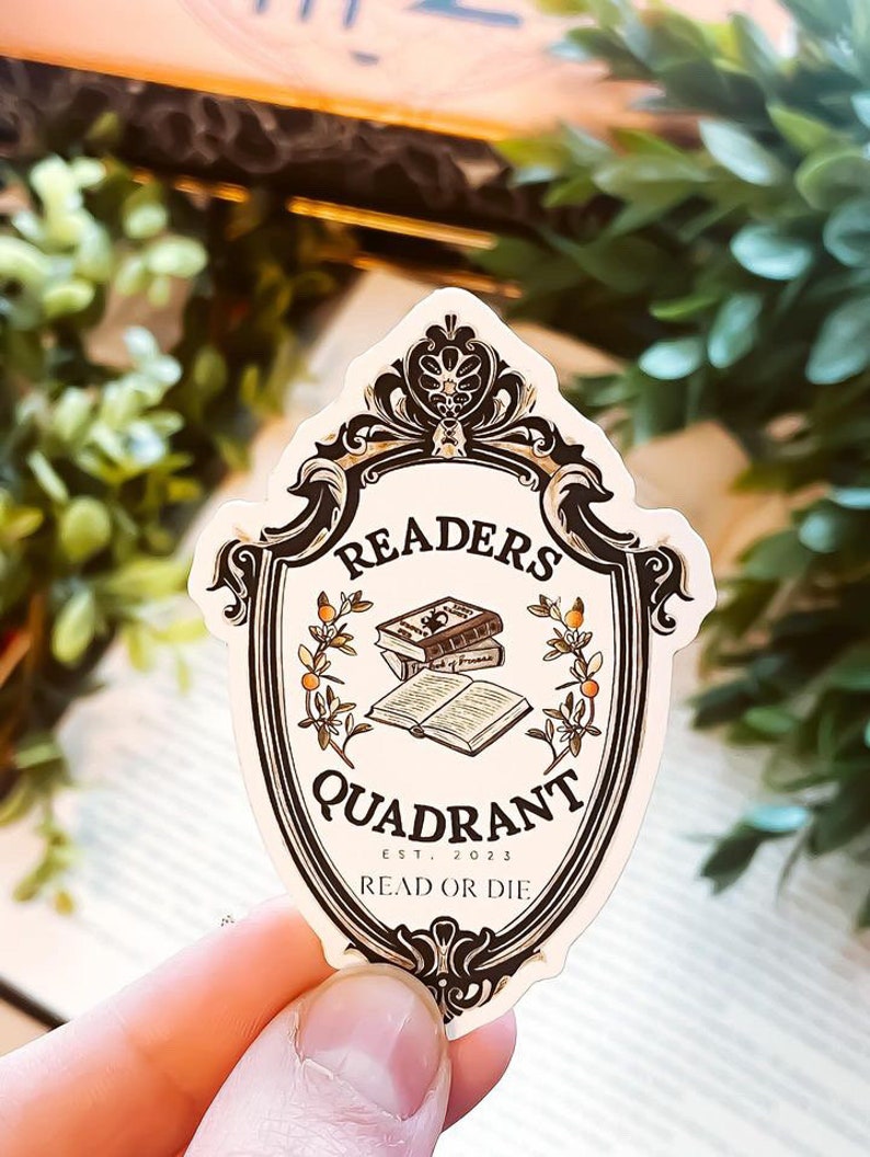 Fourth Wing Inspired Readers Quadrant Badge Sticker Bookish Sticker ...