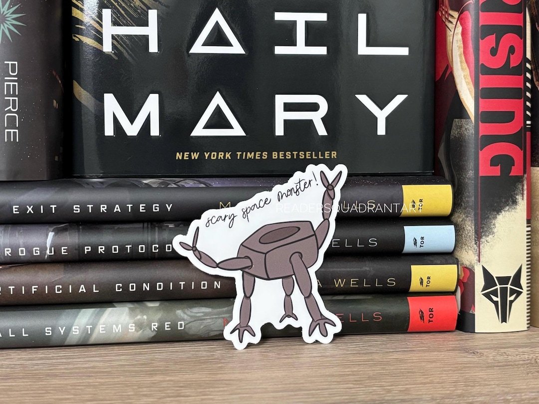Project Hail Mary Inspired Sticker: Rocky "scary Space Monster" Bookish ...