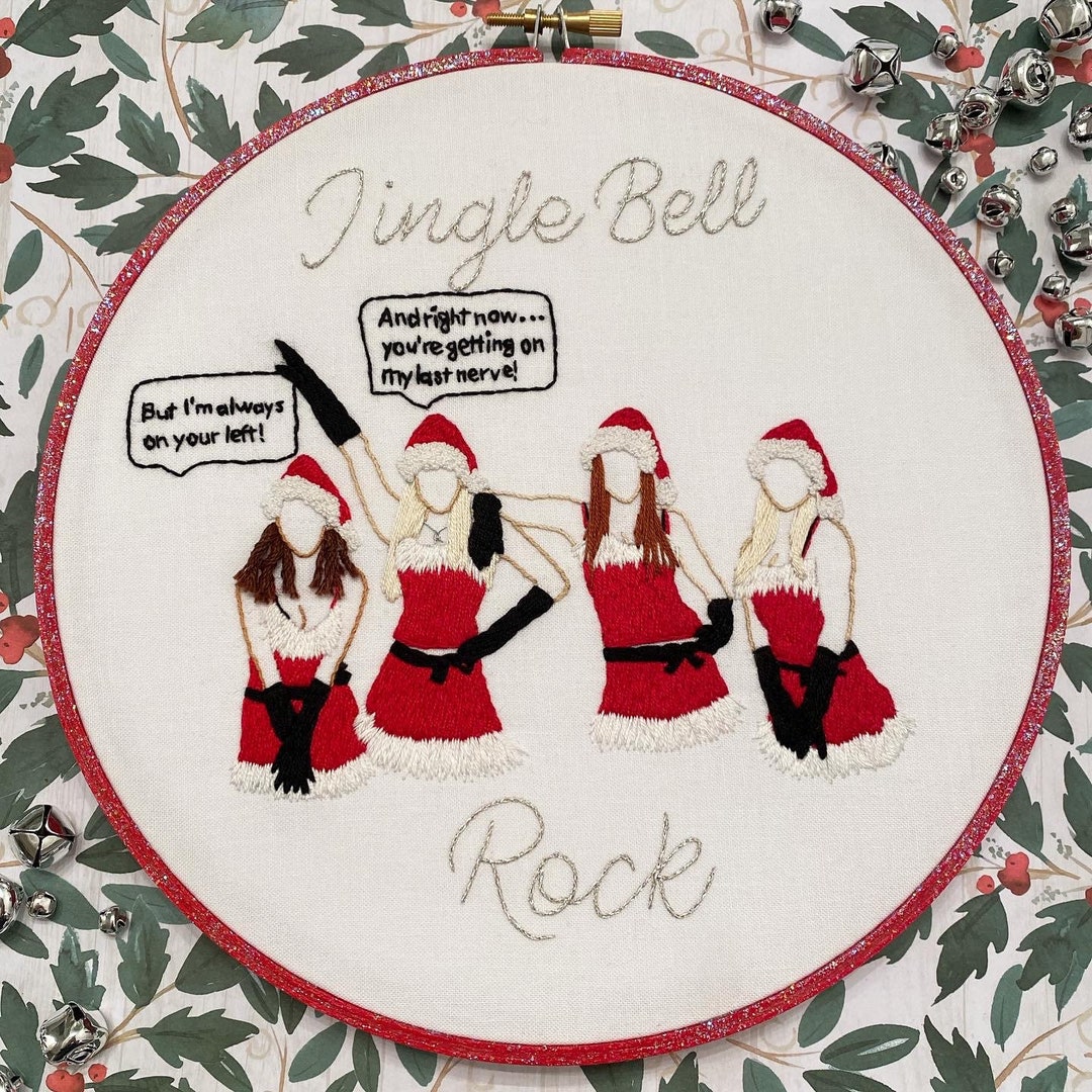 Jingle Bell Rock Mean Girls Embroidery Art 8 - Etsy