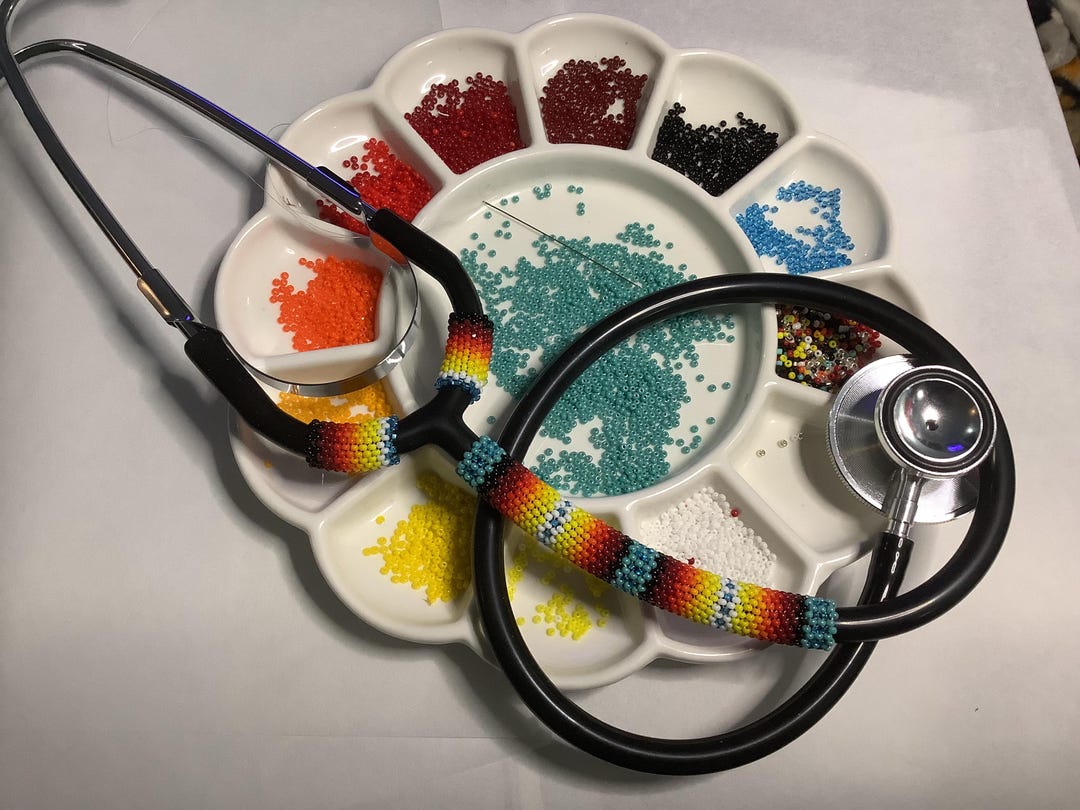 Native American Beaded Stethoscope Unique Medical Nurse Doctor EMT - Etsy