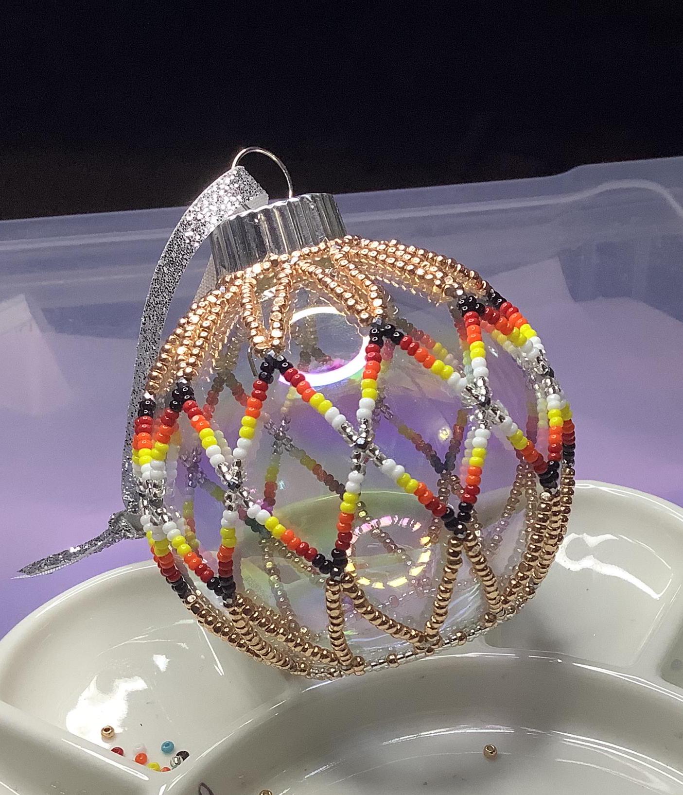 Native American Beaded Ornament Rose Gold Stunning Bling Suncatcher - Etsy