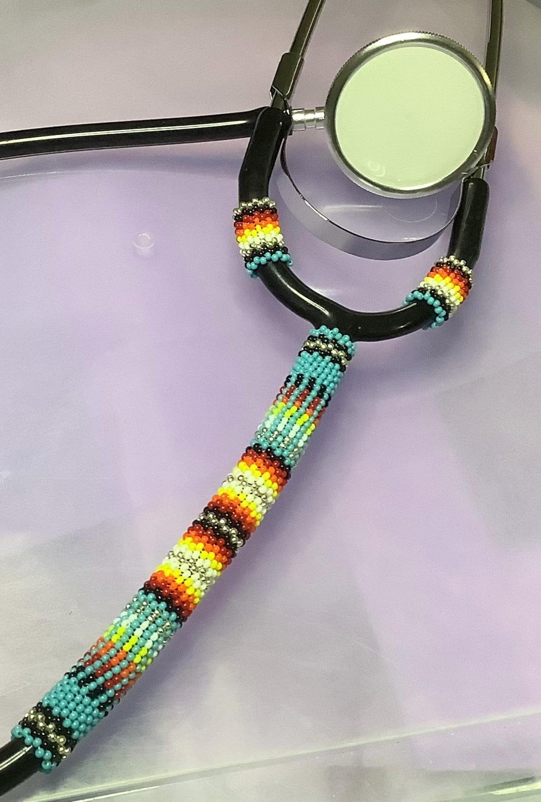 Native American Beaded Stethoscope Unique Medical Nurse Doctor EMT ...