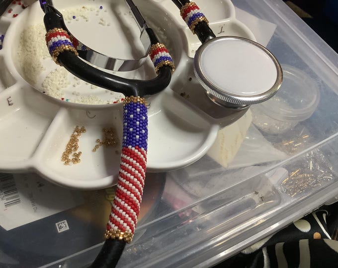 Native American Beaded Stethoscope Medical Nurse Doctor EMT Veteran ...