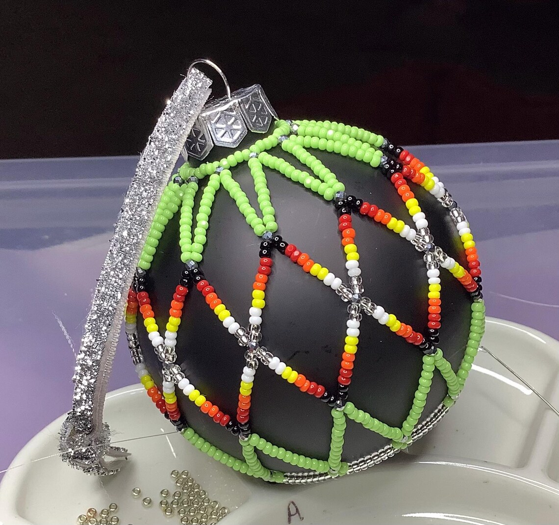 Native American Beaded Ornament Celebration of Life Eclipse Colors - Etsy