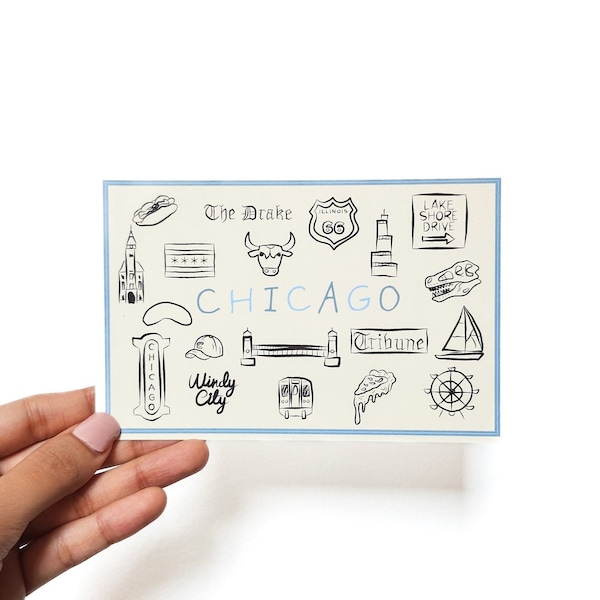 Chicago Postcard - Etsy