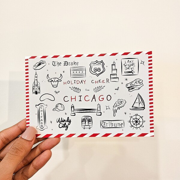 Chicago Postcard - Etsy