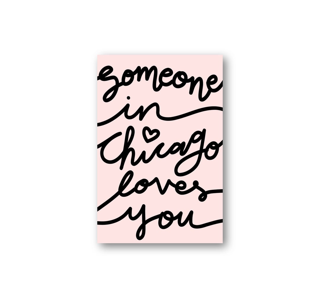 Someone in Chicago Loves You, Postcard - Etsy