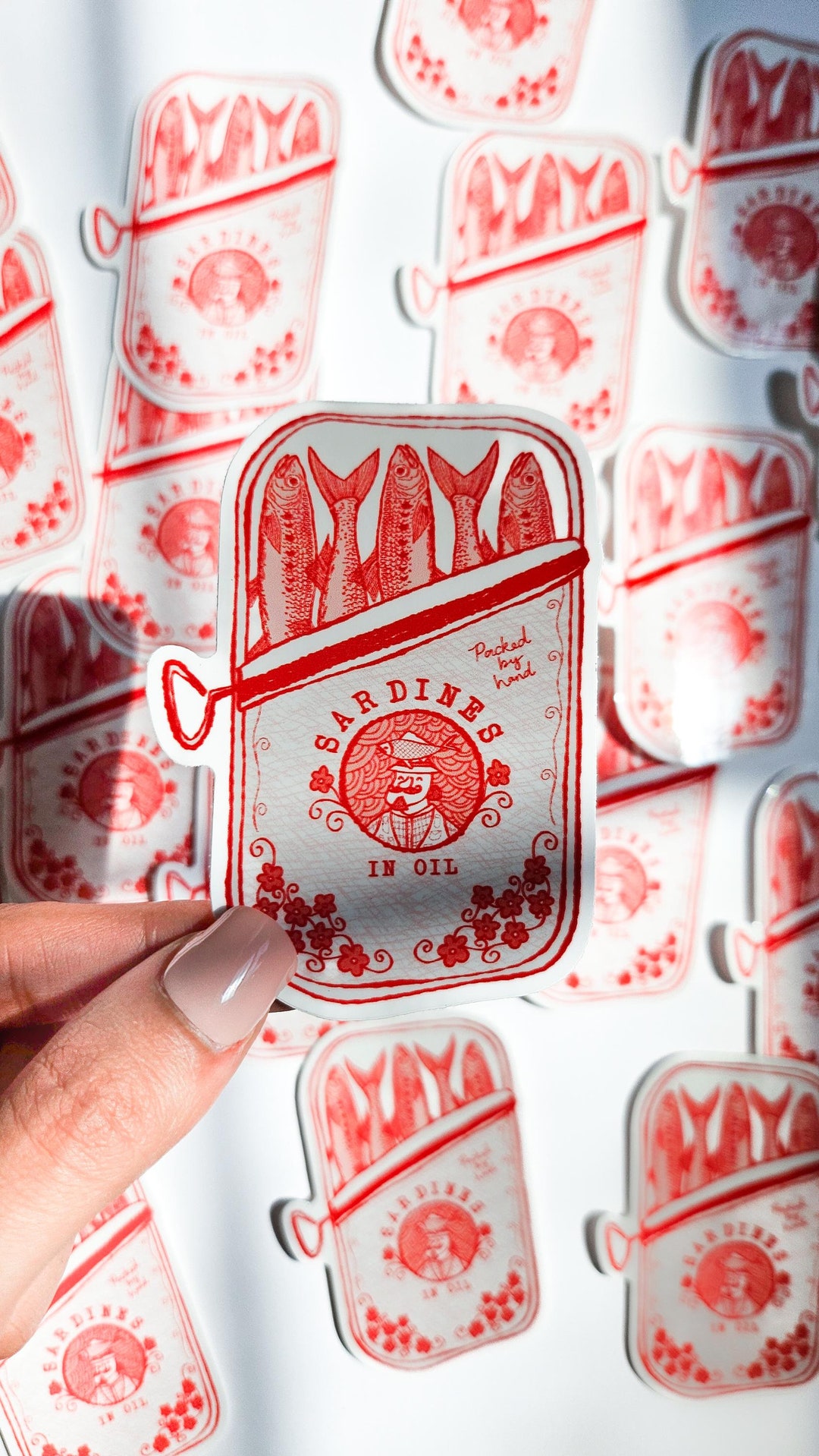 Sardines in Tin, Sticker 3x2in - Etsy