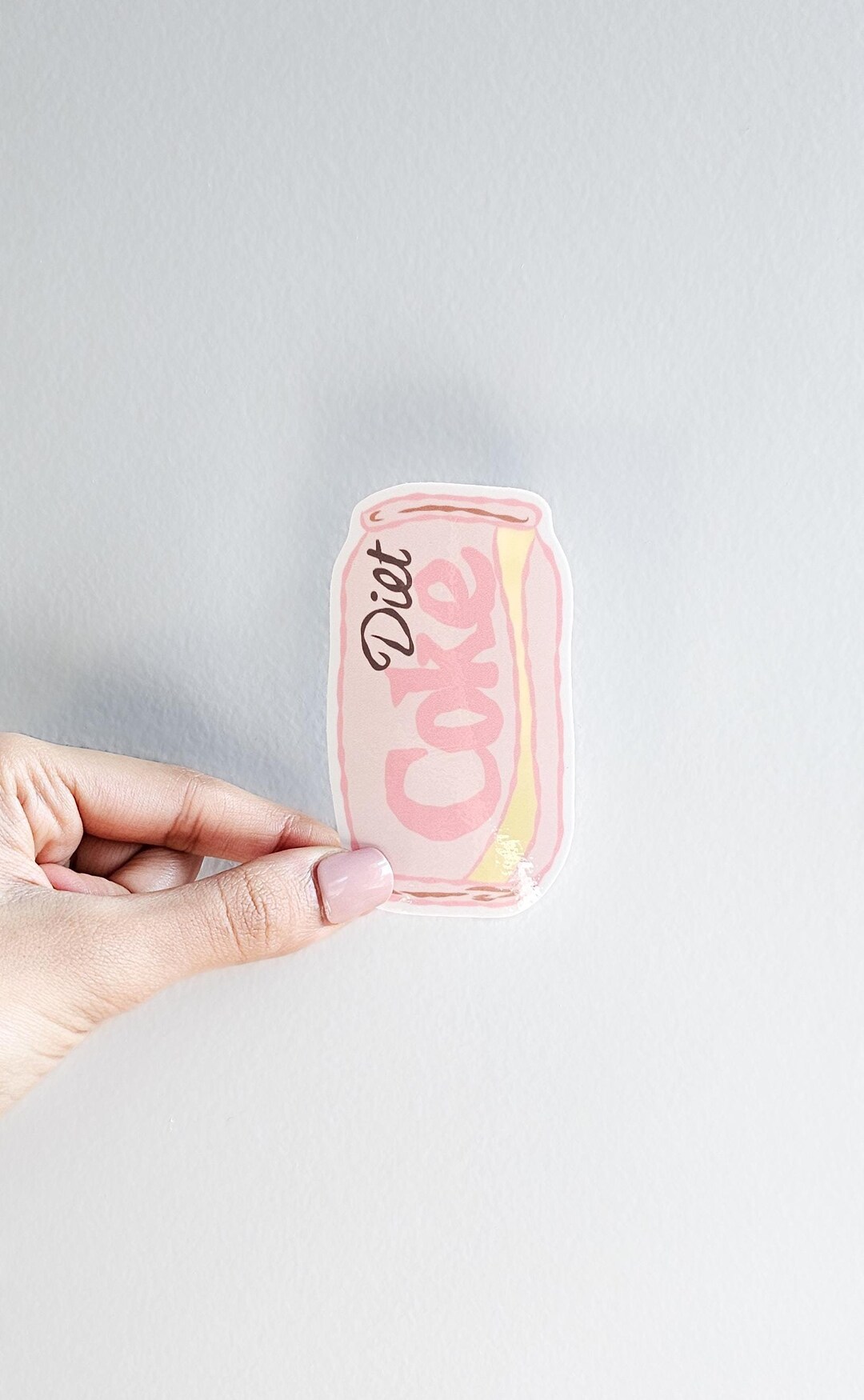 Diet Coke in Pink, Sticker 3x2in - Etsy