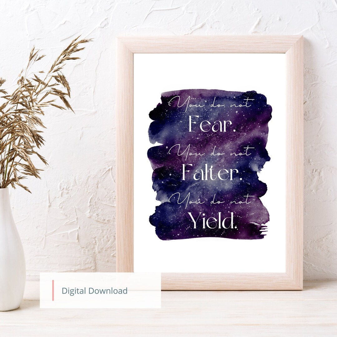 ACOTAR Book Quote Print DIGITAL DOWNLOAD | Sarah J Maas | Booktok ...
