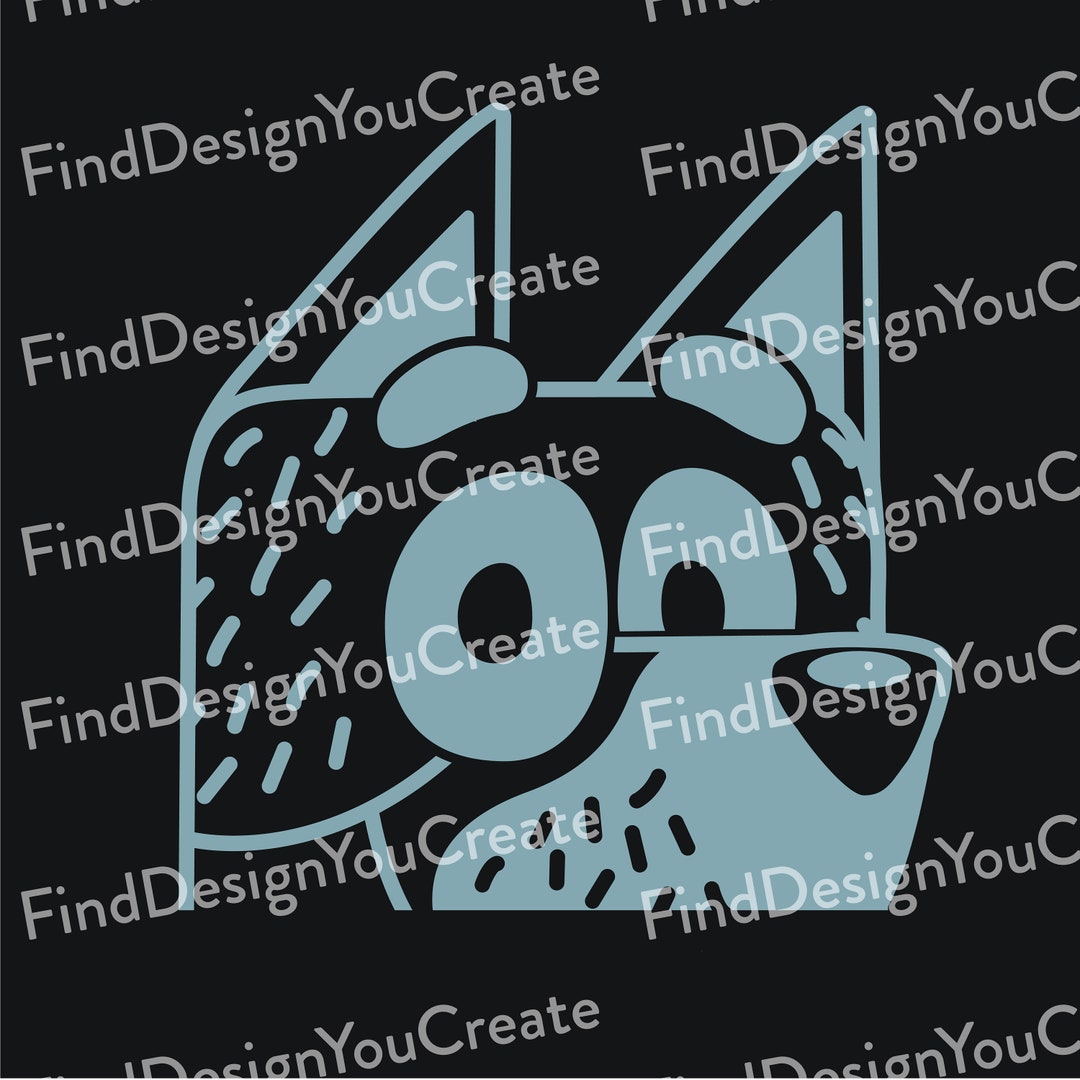 Bluey Dad/bandit Peek-a-boo SVG - Etsy Canada