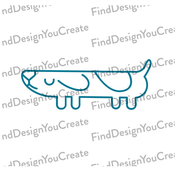 Bluey Long Dog Car Decal - Etsy New Zealand