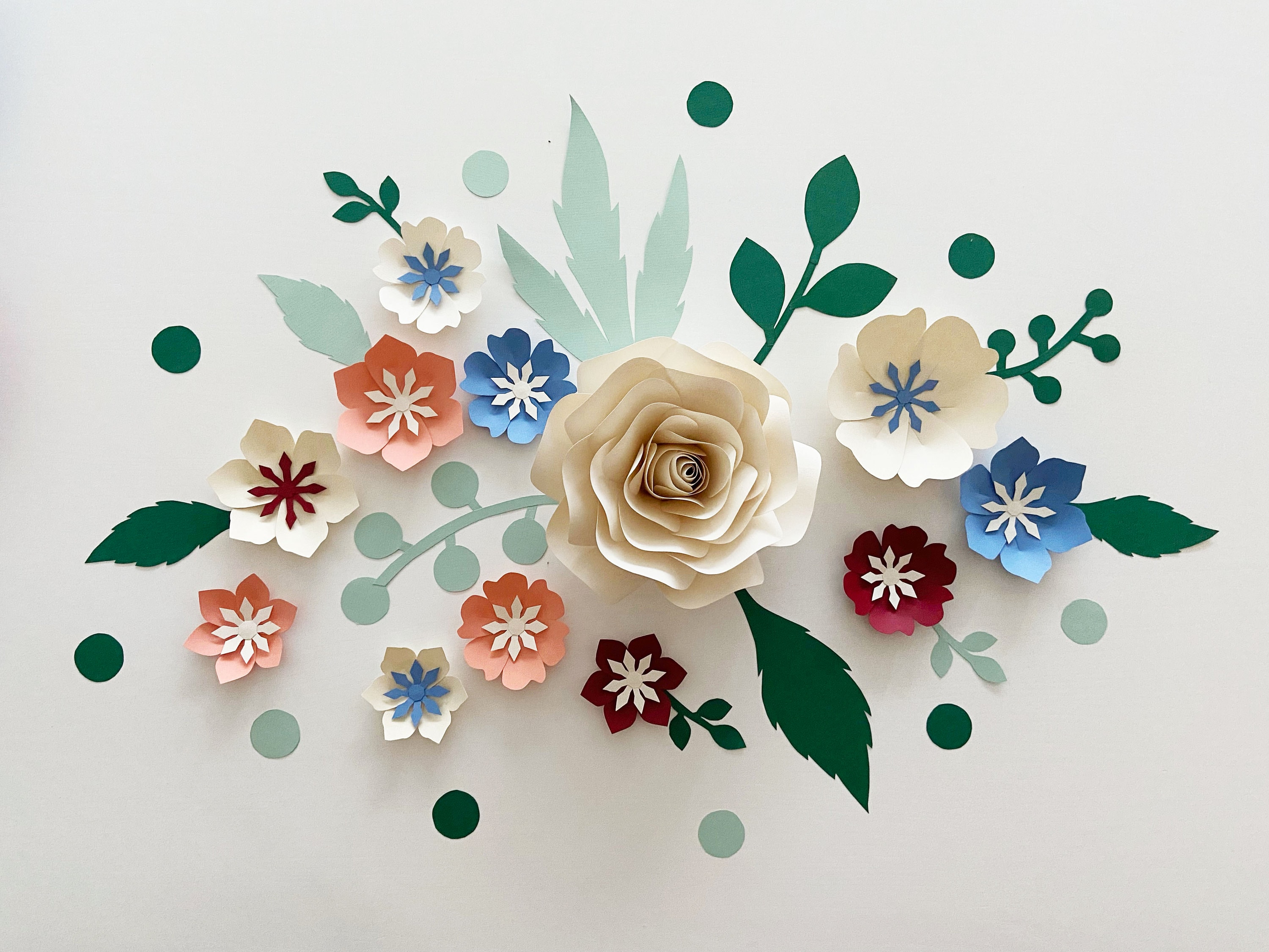 Paper Flowers Paper Template Paper Flower Template 3d Paper Flower Easy ...