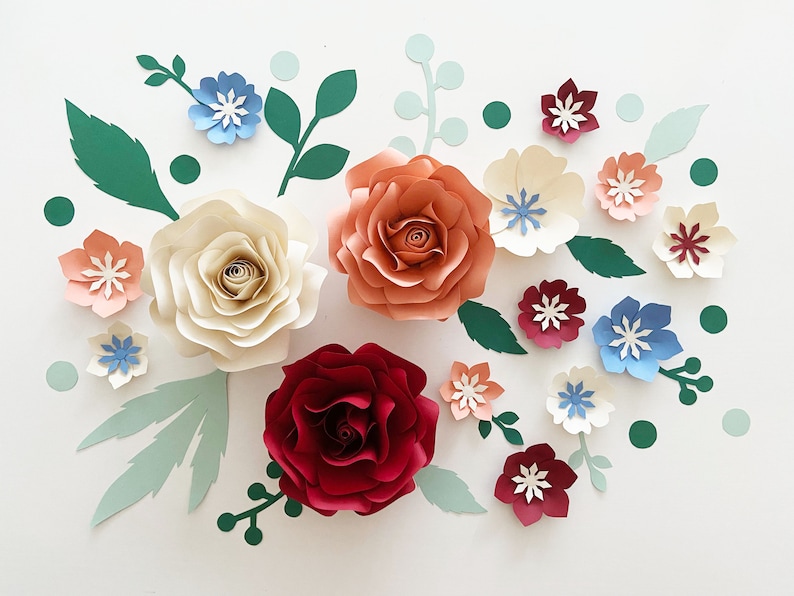 Paper Flowers Easy Paper Flower Tutorial Paper Flower Templates DIY ...