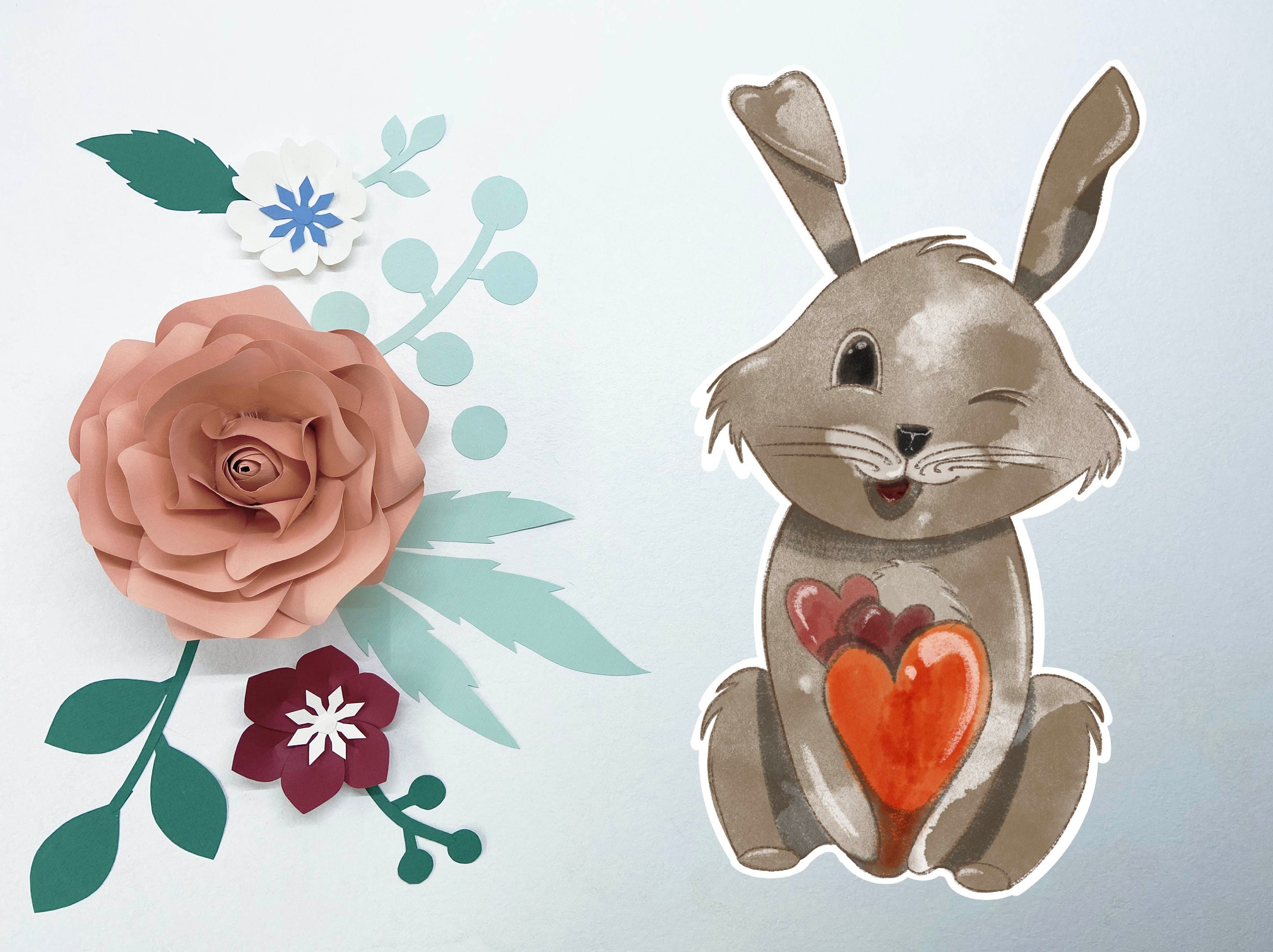 3D Paper Flower Template for Cricut and Silhouette Cutting Machines SVG ...