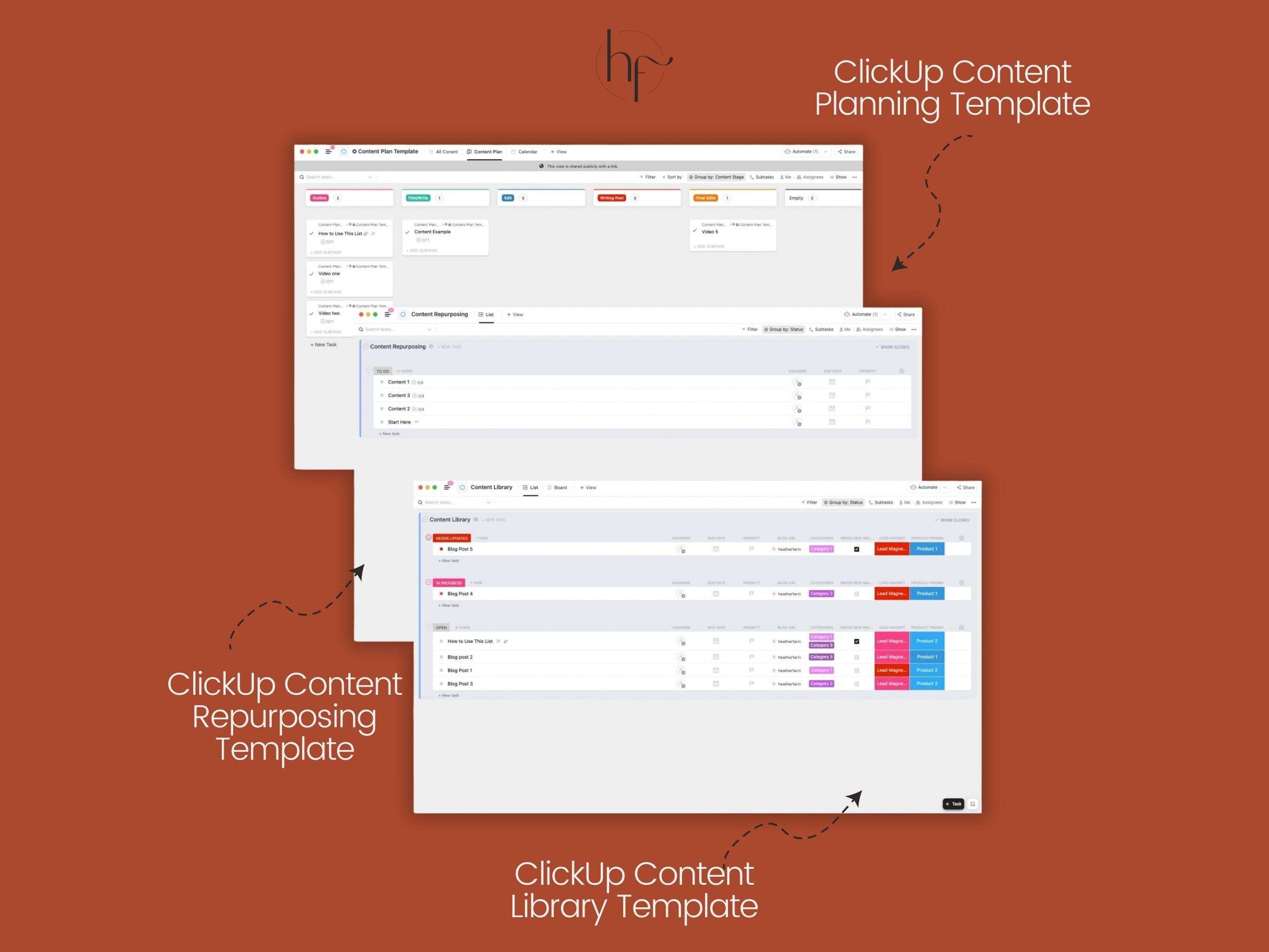 Content Planning Clickup Templates, Content Planning System, Content ...